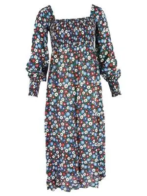 Rixo Printed Midi Dress - Blue