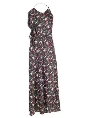 Rabanne Floral-print Maxi Dress - Black