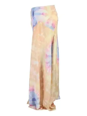 Rabanne Maxi Tie-dye Skirt - Neutrals