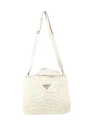 Prada Logo-plaque Tote Bag - Neutrals