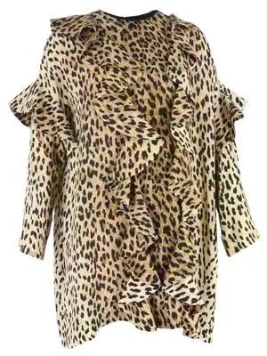 Valentino Garavani Leopard-pattern Mini Dress - Neutrals