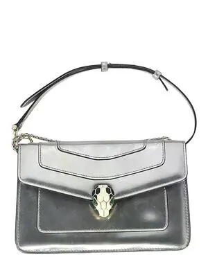 BVLGARI Serpenti Forever Crossbody Bag - Silver
