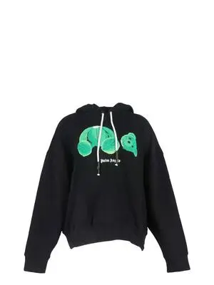 Palm Angels Bear-print Hoodie - Black