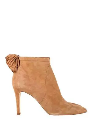 LOEFFLER RANDALL Tassel-trim High-heel Ankle Boots - Brown