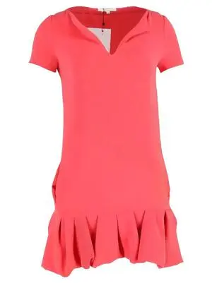 Maje Ruffled-detail Mini Dress - Pink