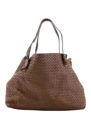 Bottega Veneta A-shape Intrecciato Nappa Large Tote Bag - Brown