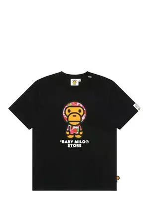 A BATHING APE Graphic T-shirt - Black