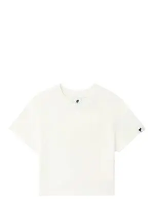 A BATHING APE Heart-motif Cropped T-shirt - Neutrals