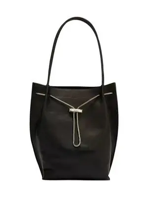 By Far Kayla Leather Shoulder Bag - Black