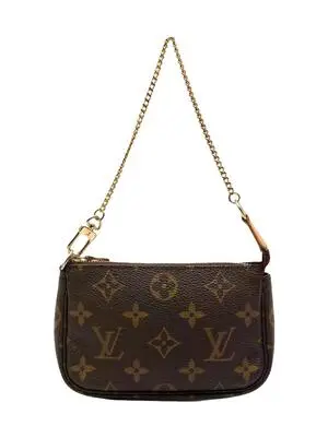 LOUIS VUITTON 2007 Monogram Mini Pochette Accessoires Handbag - Brown