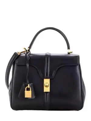 CELINE 16 Top Handle Bag Smooth Calfskin Small