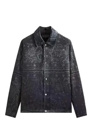 Kith Panelled Bandana Overshirt - Black