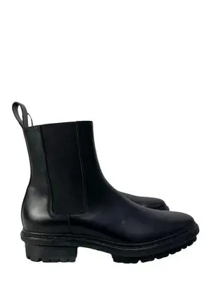Balenciaga Leather Chelsea Boots - Black