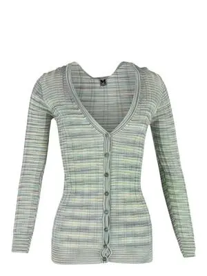 Missoni Knitted Buttoned Cardigan - Blue