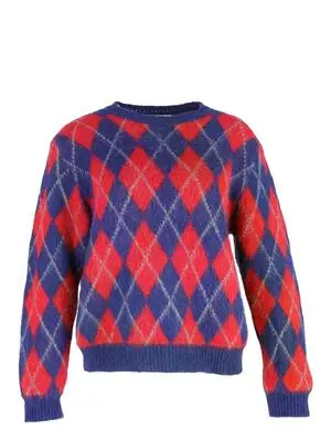 Sandro Jona Argyle-pattern Sweater - Red