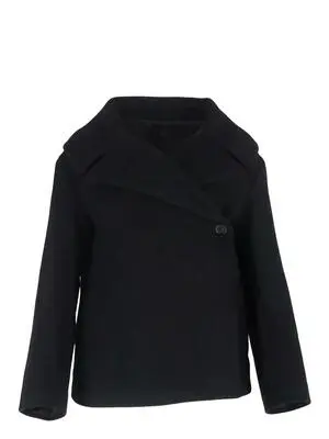 TOTEME Button Wrap Jacket - Black