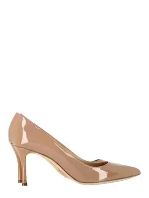 SERGIO ROSSI Pointed Patent Pumps - Neutrals