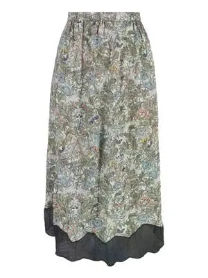 ZADIG&VOLTAIRE Floral-Print Lace Midi Skirt