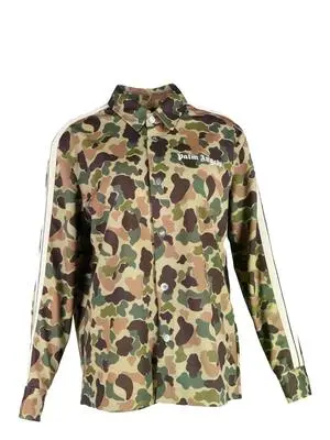 Palm Angels Camouflage Print Track Shirt - Brown