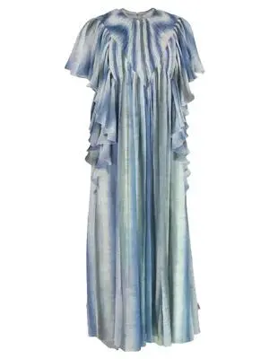 Chloé Tie-dye Maxi Dress - Blue