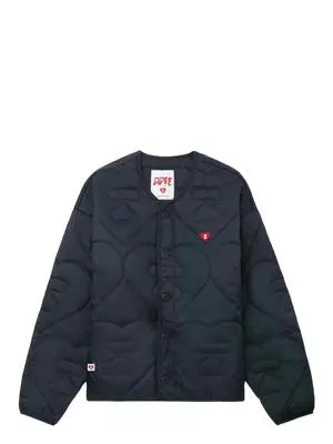 A BATHING APE Heart Quilted Jacket - Blue