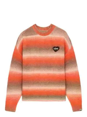 A BATHING APE Striped Sweater - Orange