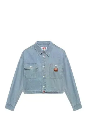 A BATHING APE Apee™ * Chest-pocket Cropped Shirt - Blue