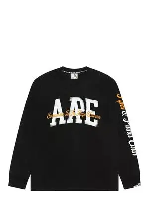 AAPE BY *A BATHING APE® Long-sleeve Graphic T-shirt - Black