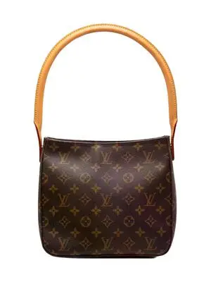 LOUIS VUITTON 2002 Monogram Looping Mm Shoulder Bag - Brown