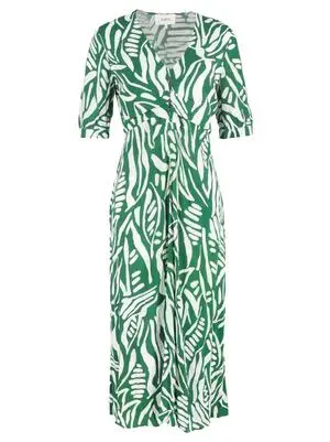 BA&SH Botanical-Print Wrap Dress