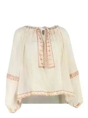 ISABEL MARANT VINTAGE Embroidery Blouse - Neutrals