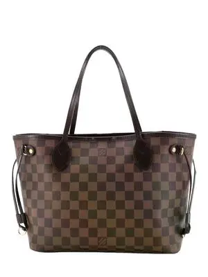 LOUIS VUITTON Neverfull Damier Pm Tote Bag - Brown