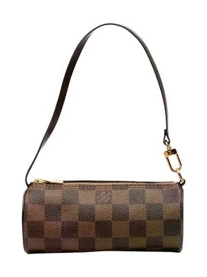 LOUIS VUITTON Damier Ebene Papillon Pochette - Brown
