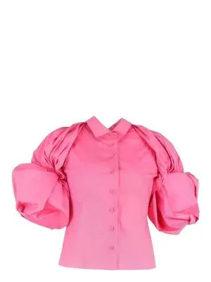Jacquemus La Chemise Maraca Puff-sleeves Shirt - Pink