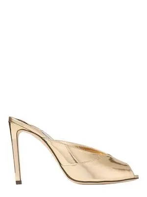 JIMMY CHOO Brigitte 100 Mules - Silver