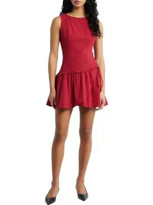 Princess Polly Cosie Pointelle Minidress - Red