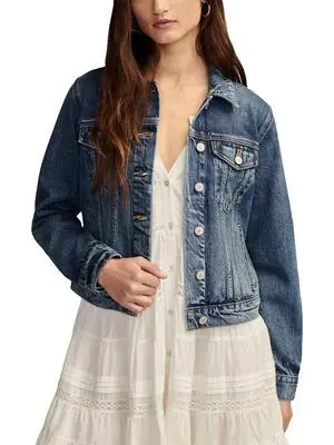 Lucky Brand Tomboy Denim Trucker Jacket - Altavista