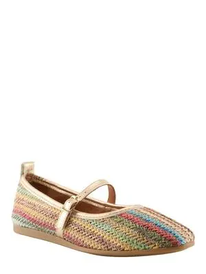 SPRING STEP SHOES Raffia Ballet Flat - Rainbow