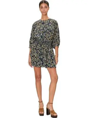Rebecca Taylor Charlene Mini Dress - Navy Multi
