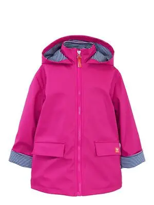 WIDGEON Hooded Zip-Up Raincoat Deep Pink