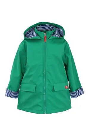 WIDGEON Hooded Zip-up Raincoat - Golf Green