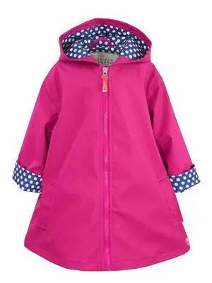 WIDGEON Hooded A-line Raincoat - Deep Pink