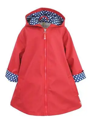 WIDGEON Hooded A-line Raincoat - Lollipop Red