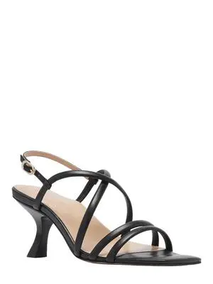FRANKIE4 Giselle Ankle Strap Slide Sandal - Black
