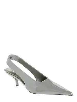 TOTEME Classic Kitten Heel Slingback Pump - Grey