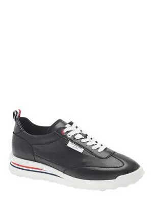 Thom Browne Leather Running Shoes - Black