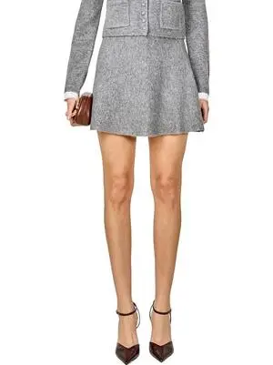 Endless Rose Flared Mini Skirt - Grey