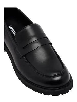UNCUT Croydon Loafer - Black Pu