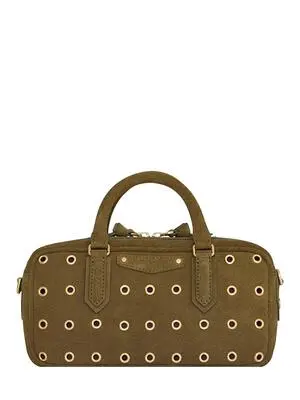Rebecca Minkoff Industry Grommet Leather Bowler Bag - Jungle