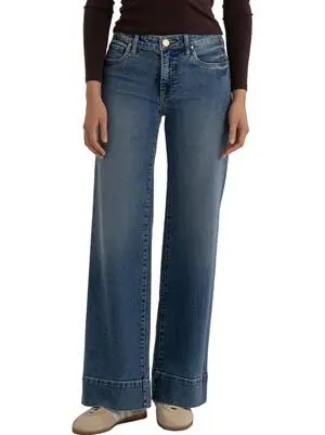 Kut From The Kloth Maya Fab Ab Wide-leg Jeans - Amuse W/medium